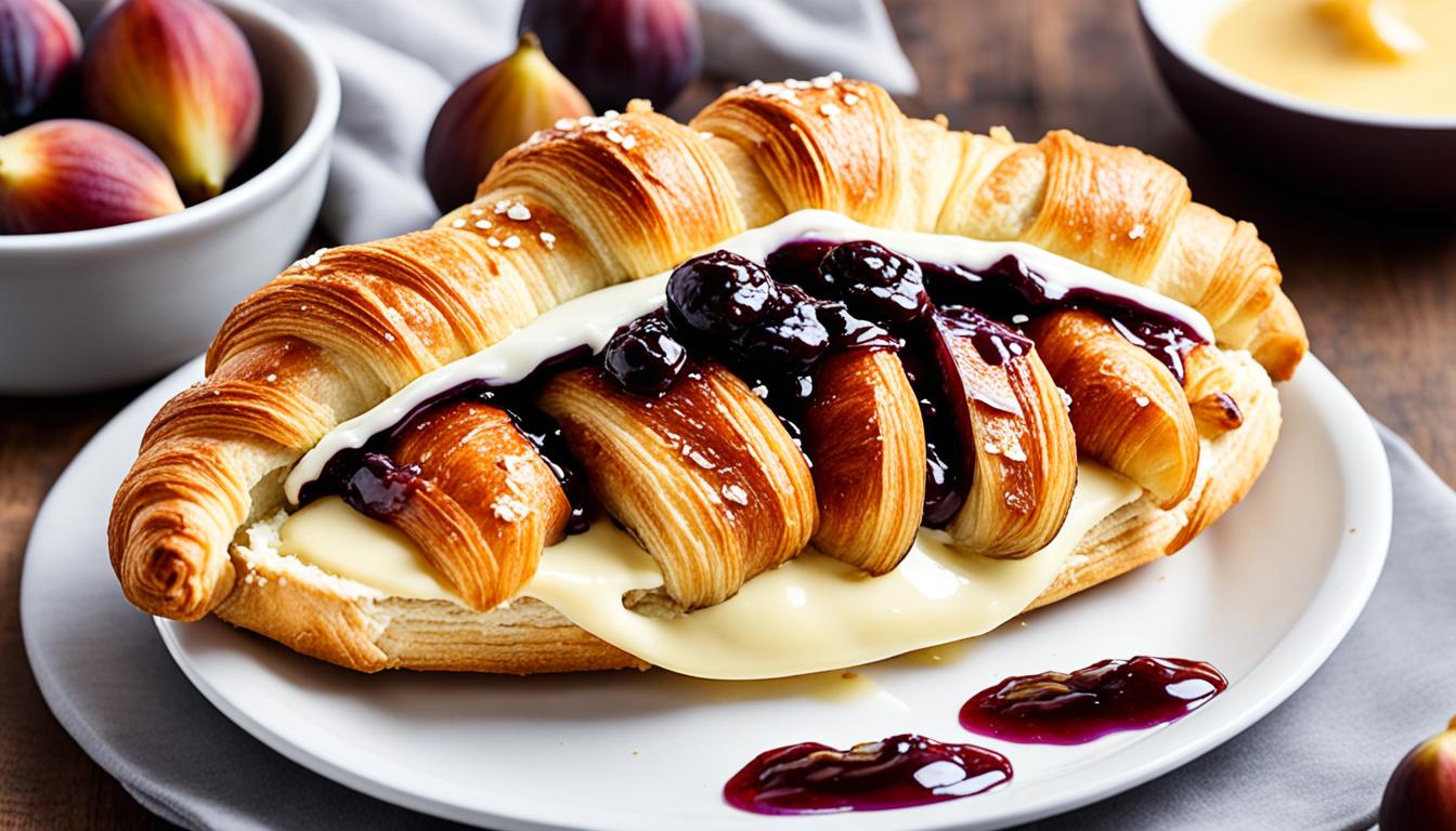 Delectable Brie and Fig Jam Croissant Pockets Recipe