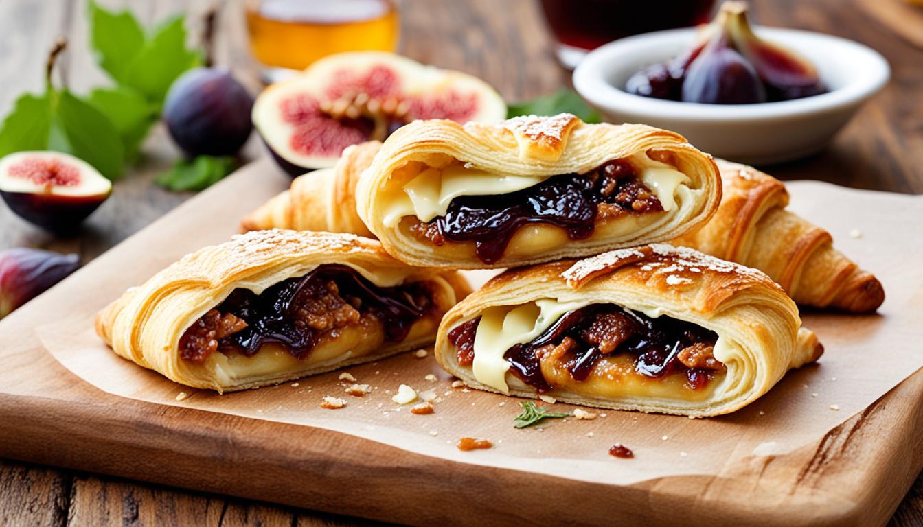 Delectable Brie and Fig Jam Croissant Pockets Recipe