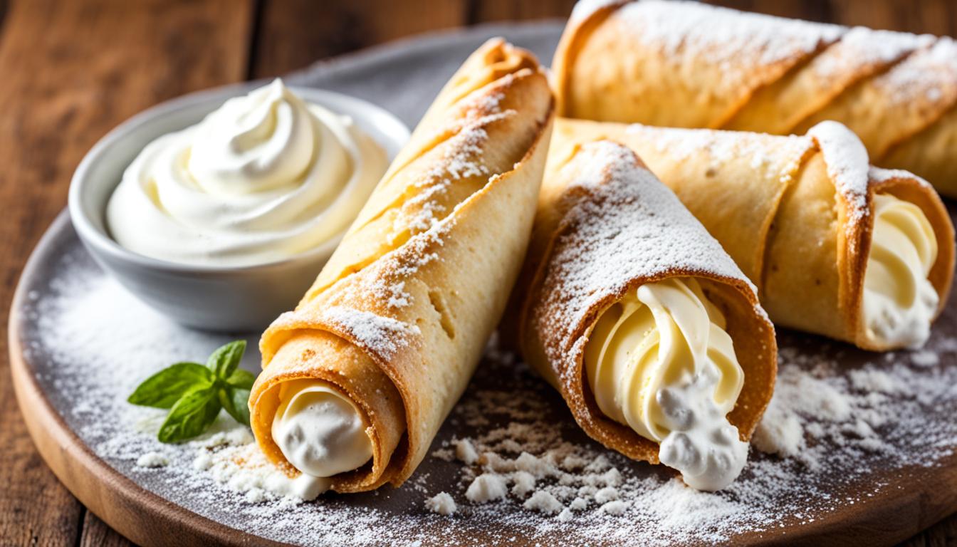 Ricotta & Lemon Zest Cannoli Cones Recipe
