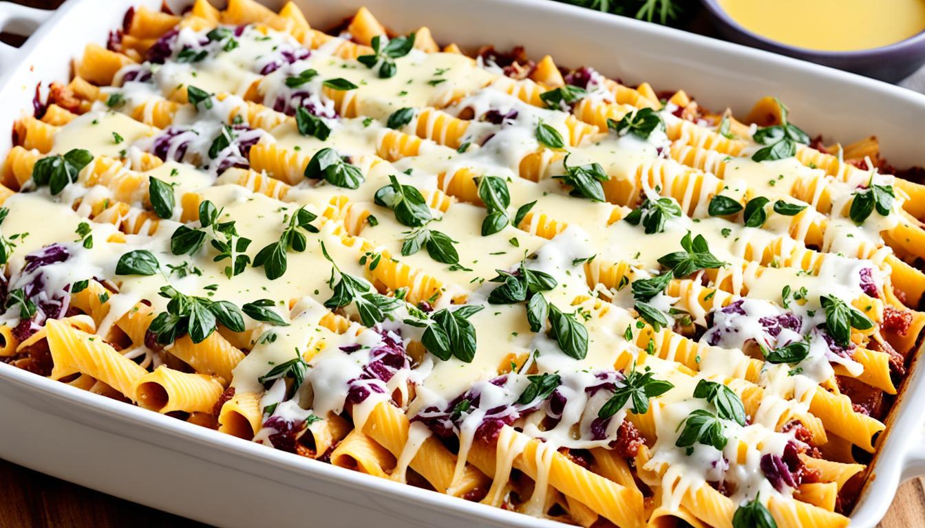 Savor Cheesy Baked Pasta with Radicchio Tonight!
