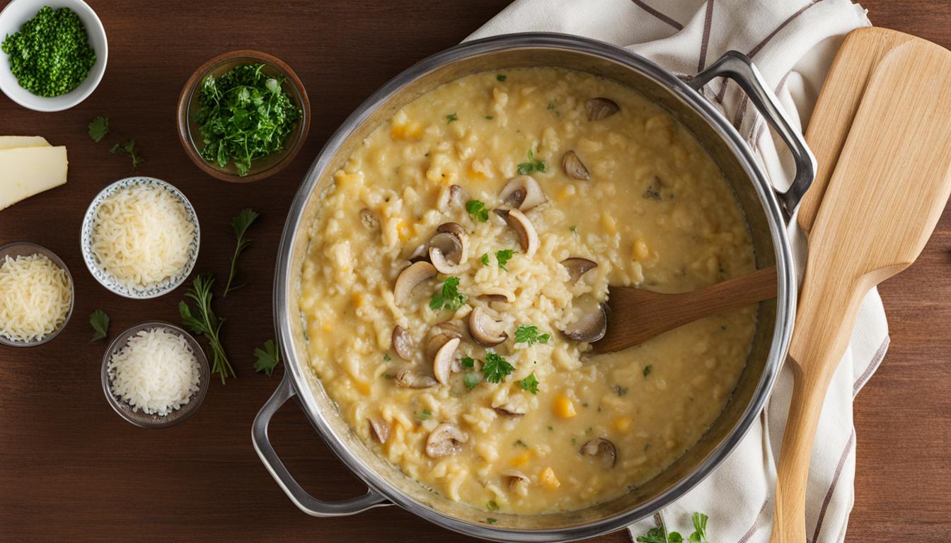 Savory Fontina and Mushroom Risotto Recipe