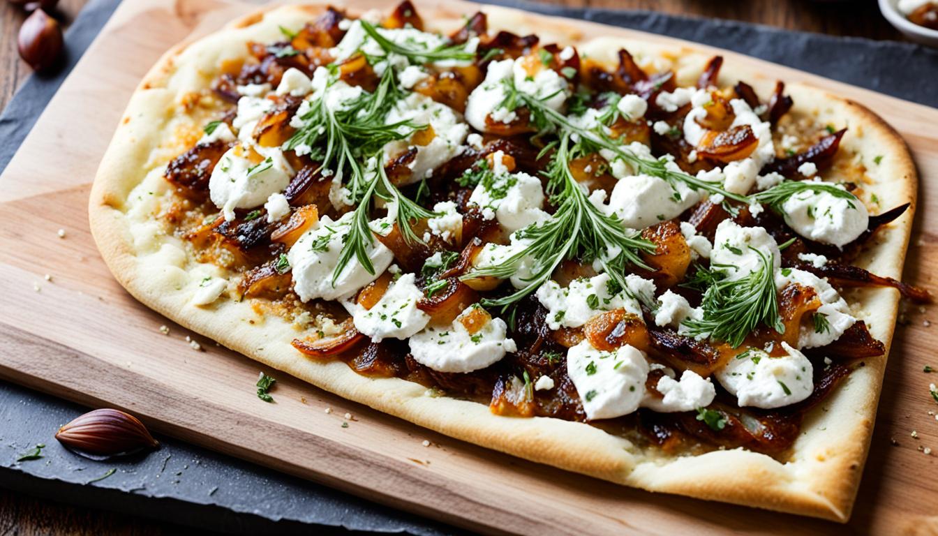 Goat Cheese & Caramelized Onion Flatbread Magic