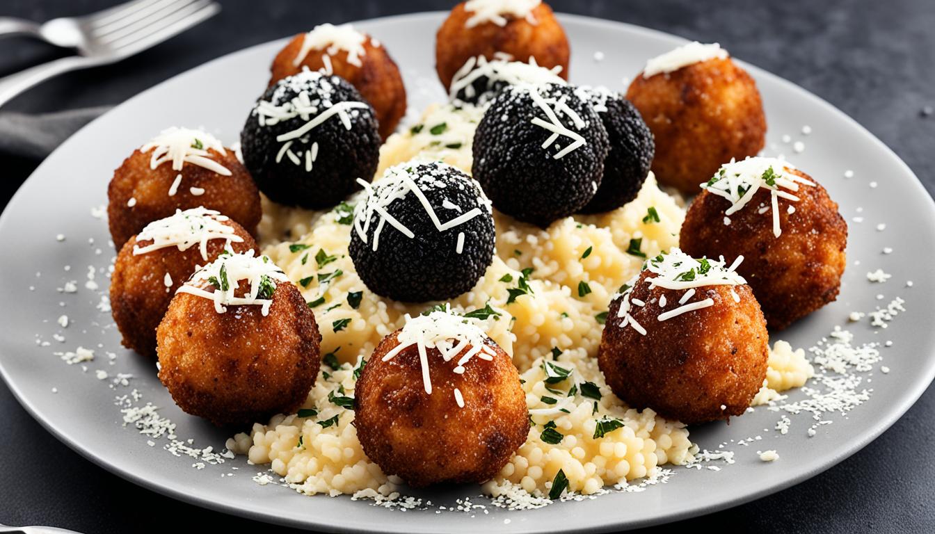Decadent Parmesan & Black Truffle Risotto Balls Recipe