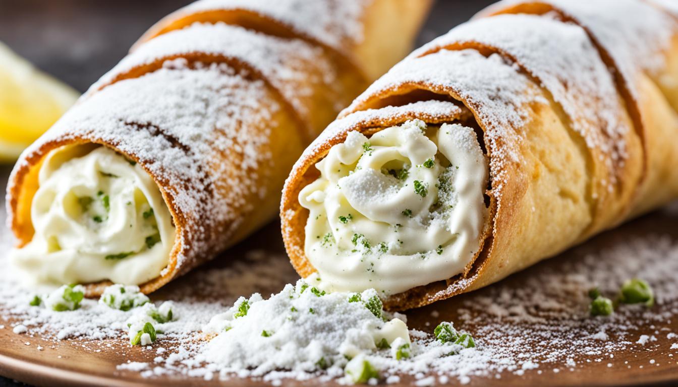 Ricotta & Lemon Zest Cannoli Cones Recipe