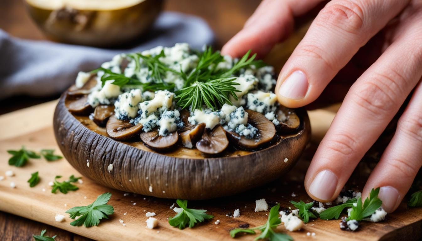 Savor Blue Cheese-Stuffed Portobello Mushrooms Recipe