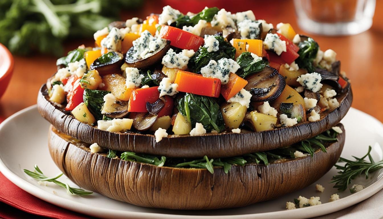 Savor Blue Cheese-Stuffed Portobello Mushrooms Recipe
