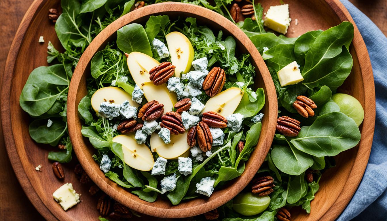 Blue Cheese Pear Salad With Candied Pecans Recipe