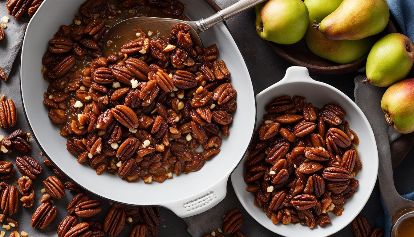 Blue Cheese Pear Salad With Candied Pecans Recipe