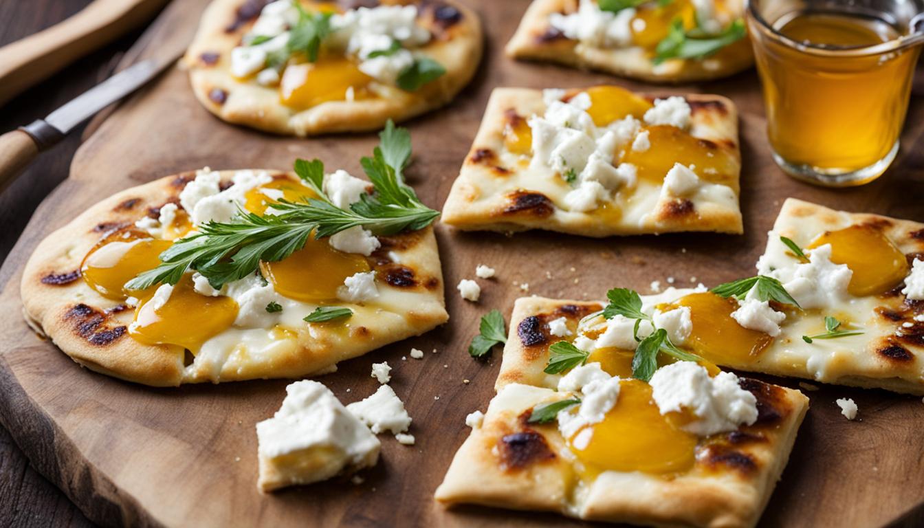 Savory Goat Cheese and Honey Flatbread Recipe