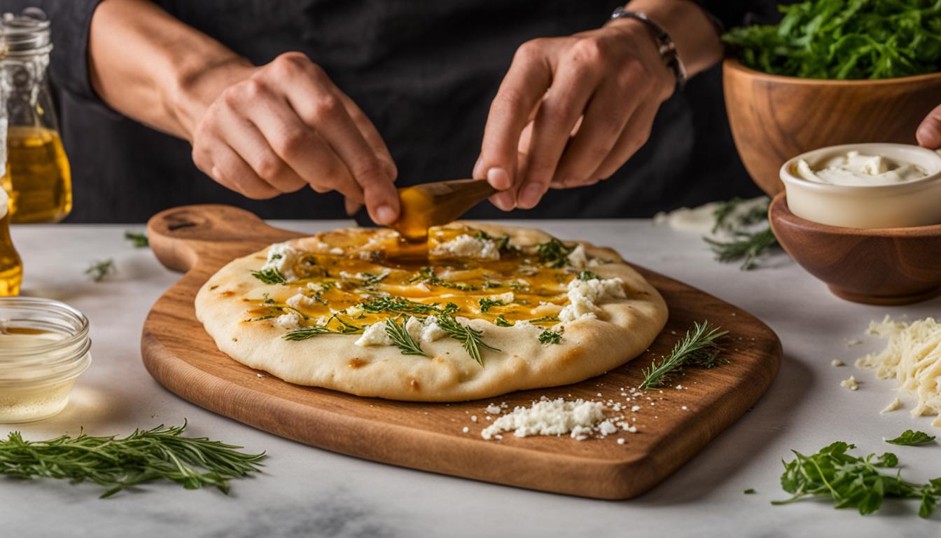Savory Goat Cheese and Honey Flatbread Recipe