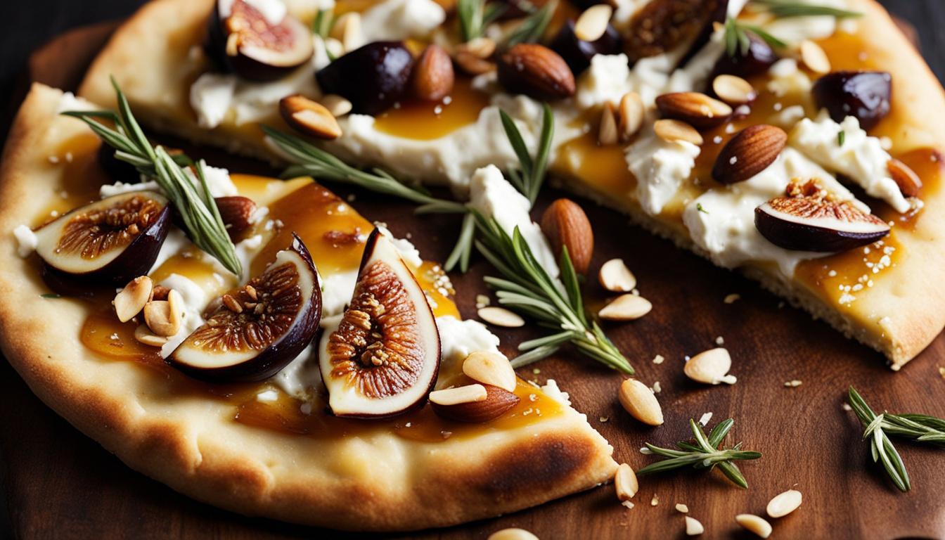 Savory Goat Cheese and Honey Flatbread Recipe