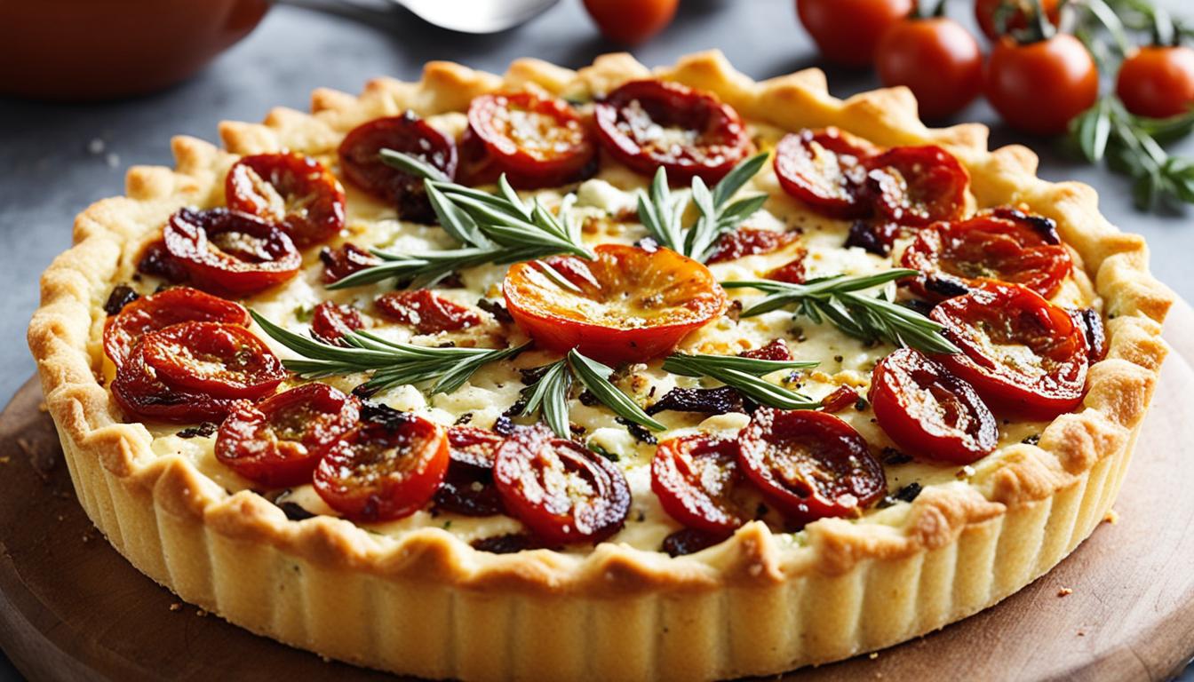 Savory Goat Cheese & Sun-Dried Tomato Tart Recipe