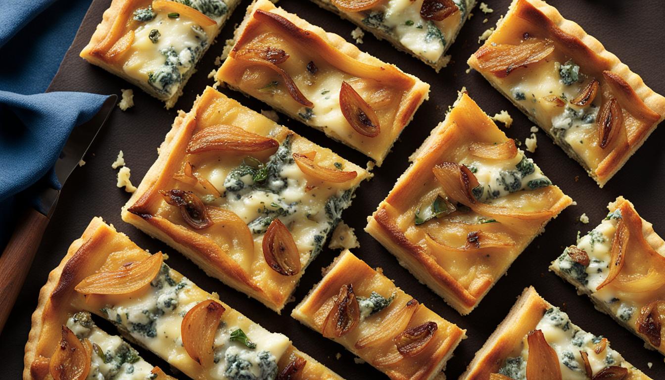 Savory Blue Cheese & Caramelized Onion Tart