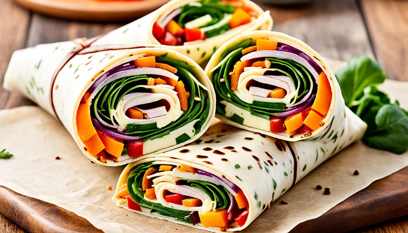 Savory Havarti & Roasted Veggie Wrap Recipe