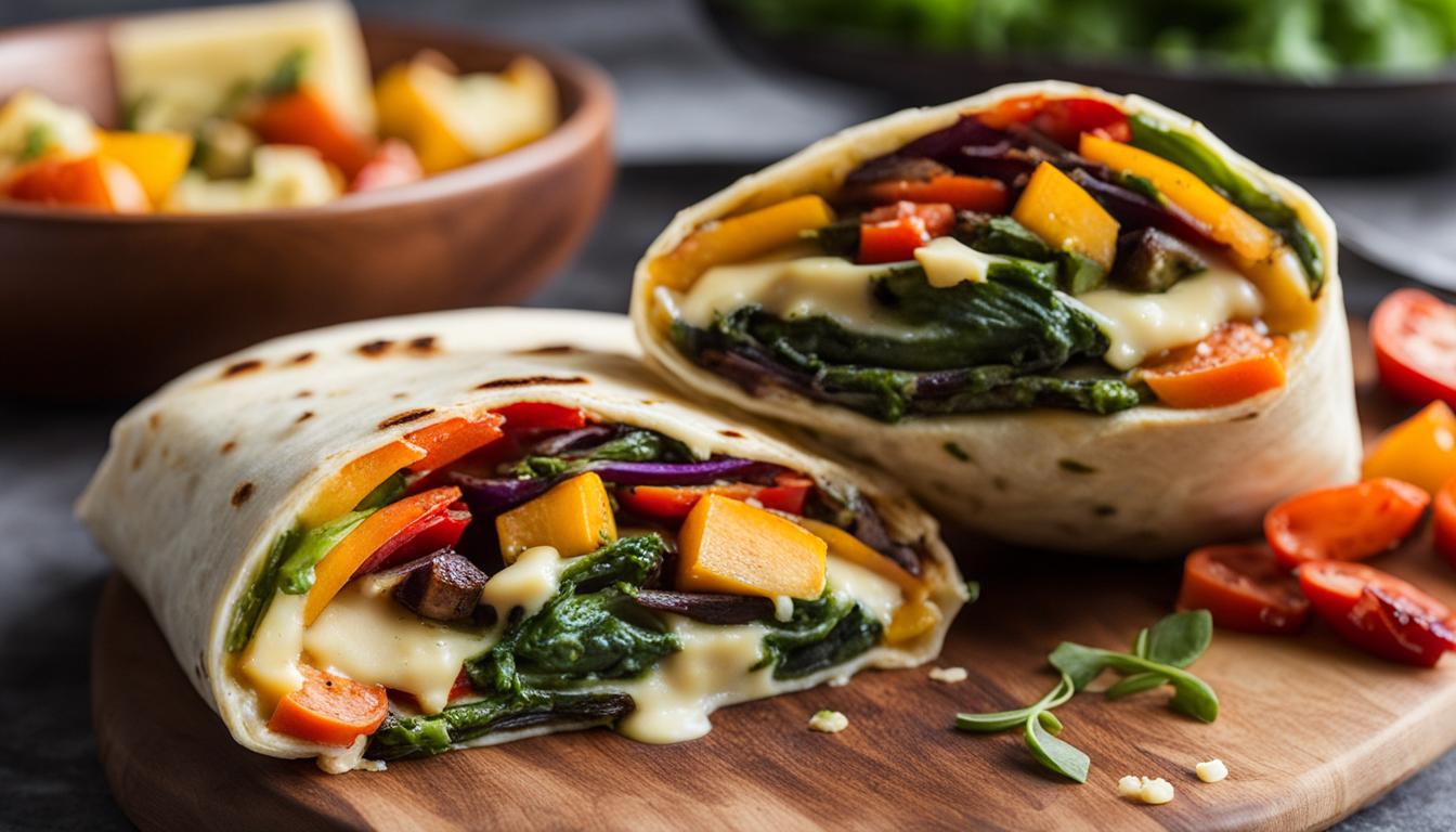 Savory Havarti & Roasted Veggie Wrap Recipe