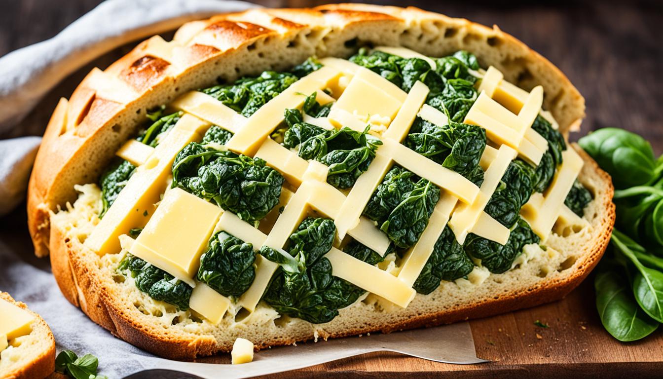 Spinach & Artichoke Cheesy Bread Recipe