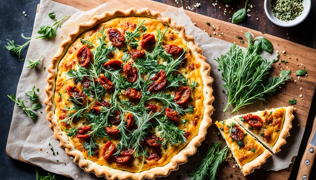 Savory Goat Cheese & Sun-Dried Tomato Tart Recipe