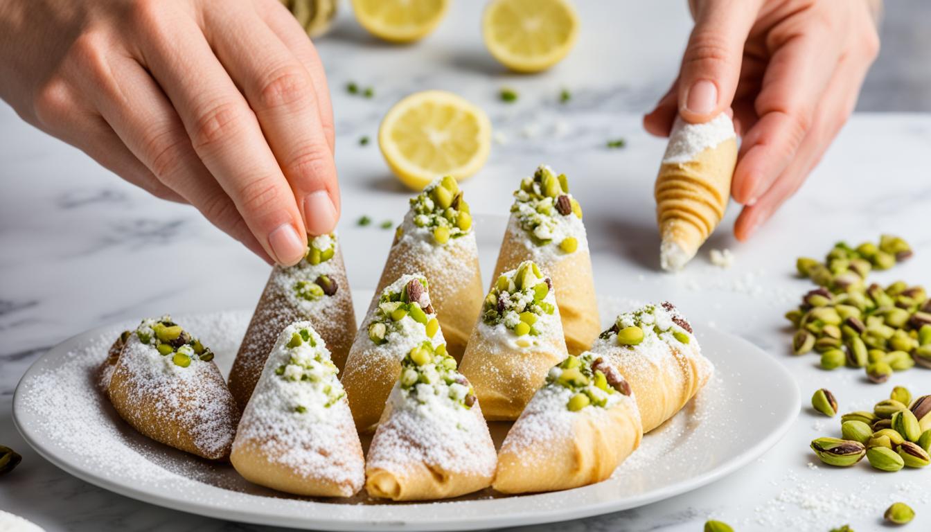 Ricotta & Lemon Zest Cannoli Cones Recipe