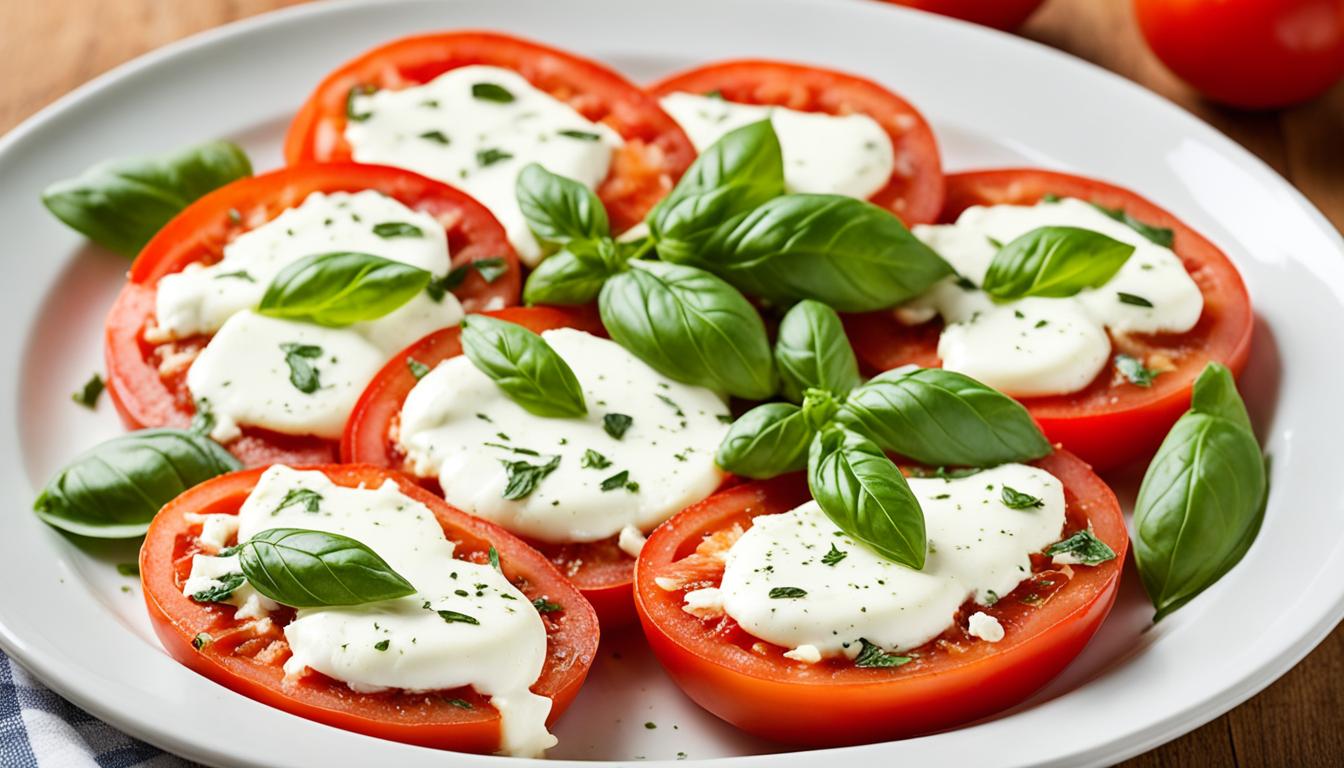 Mozzarella and Basil Stuffed Tomatoes Recipe