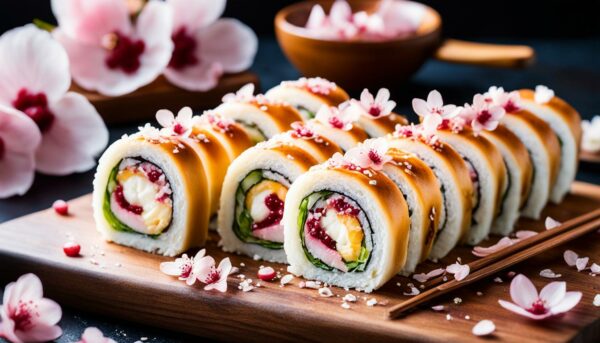 Cherry Blossom-infused Mozzarella Sakura Rolls Recipe