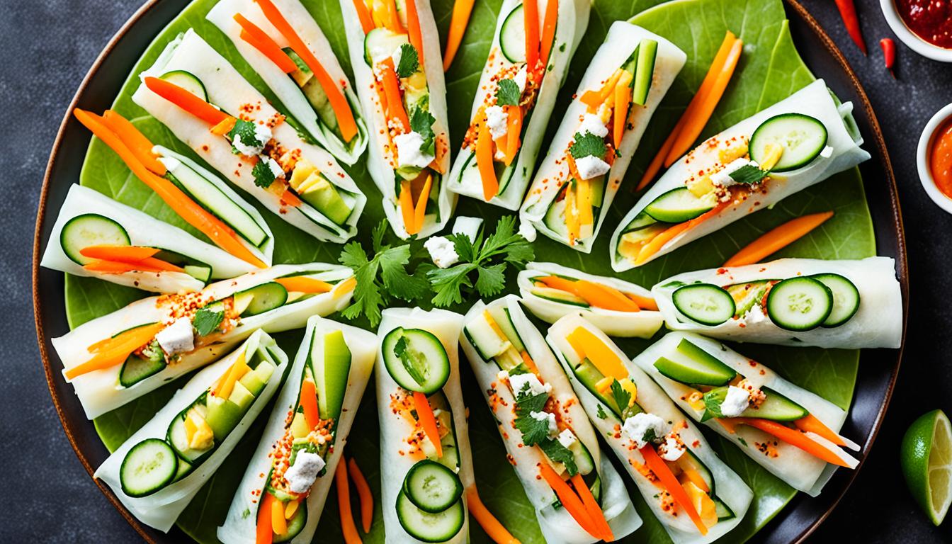 Spicy & Sweet: Chili Mango Queso Fresco Spring Rolls