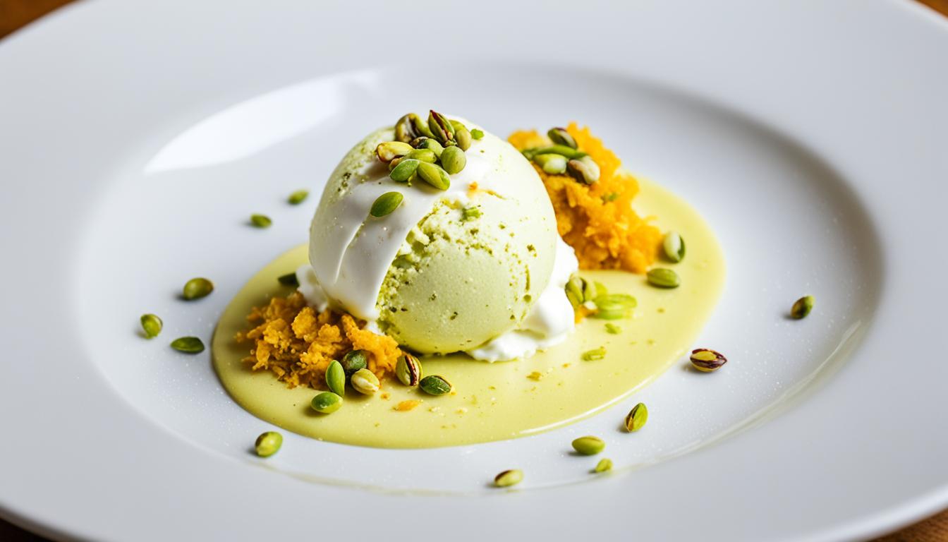 Saffron Pistachio Ricotta Ice Cream Recipe