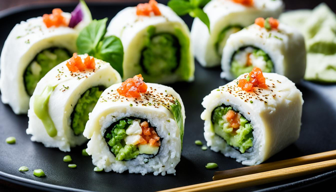 Wasabi Infused Camembert Sushi Rolls Recipe
