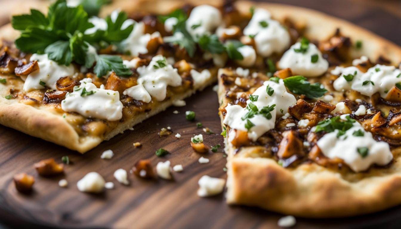Roasted Garlic and Goat Cheese Flatbread Recipe